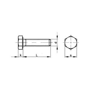 Fine Hex Head HT Set Screws Bright Zinc Plated, Self Coloured, Hereford ...